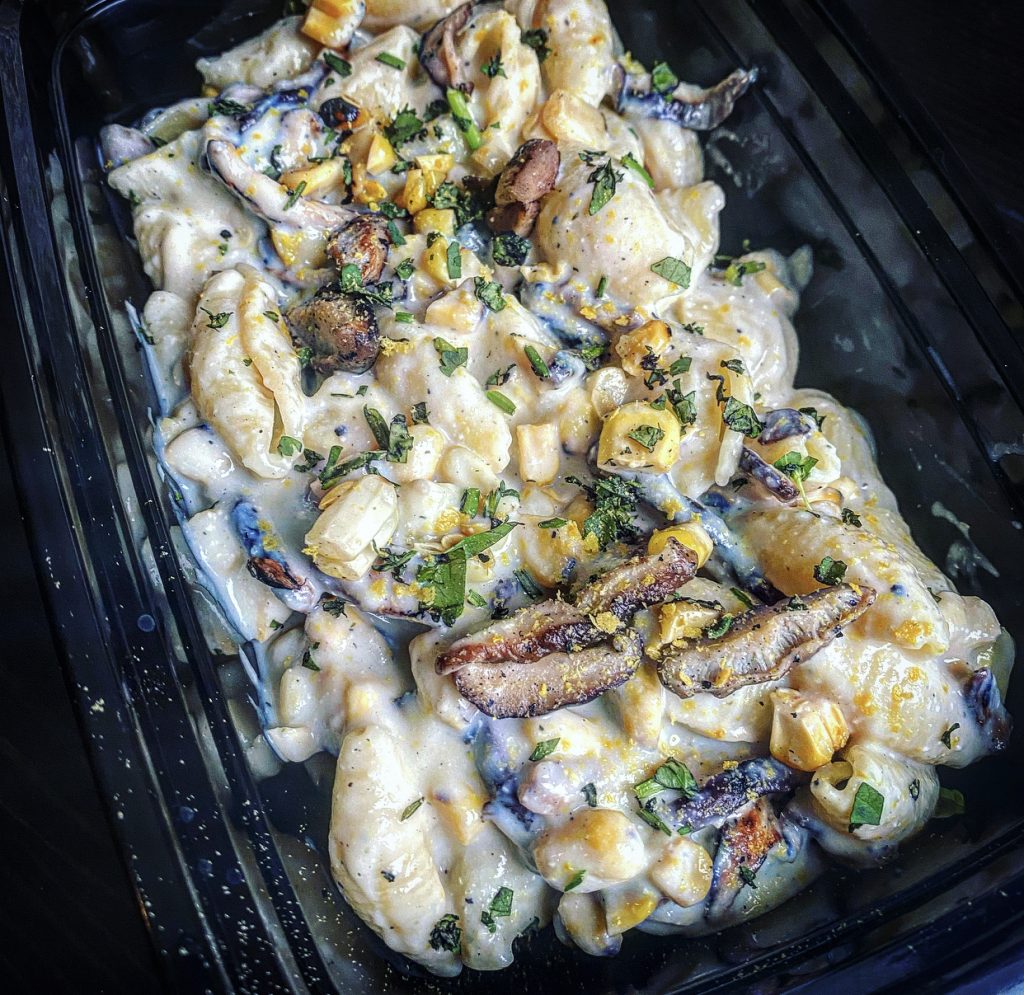Cauliflower Alfredo | Shell Pasta | Sweet Corn | Wild Mushrooms - Ready ...