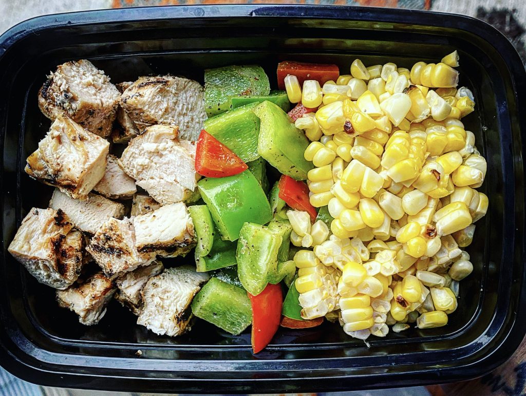 RSP BASICS | Chicken Breast | Grilled Corn | Sauteed Bell Peppers ...