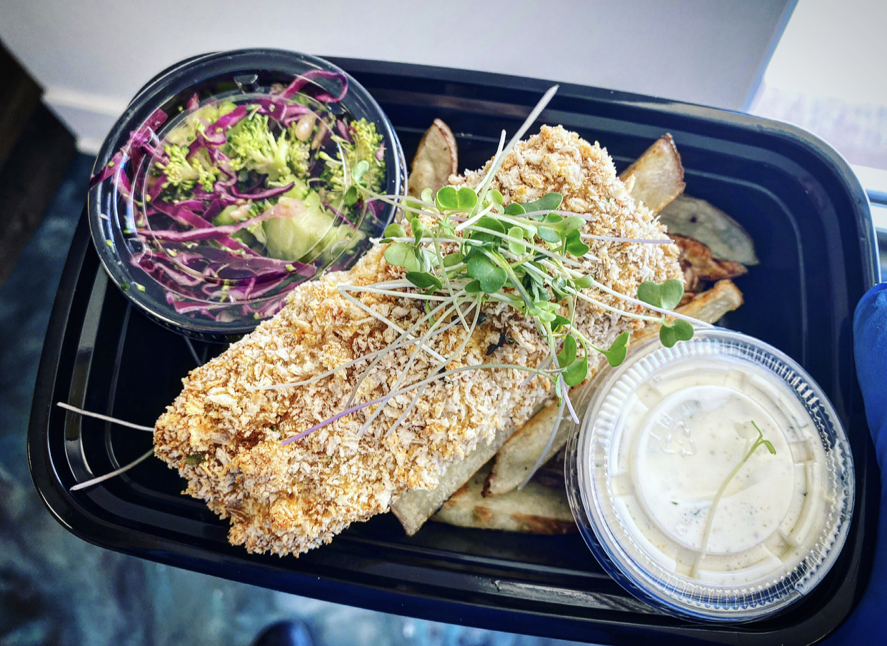 Fish & Chips w/ Broccoli Slaw - Ready Set Prep'd