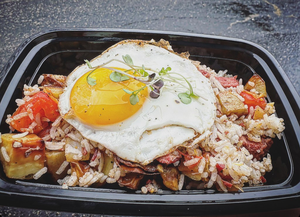 Corned Beef Hash Fried Rice - Ready Set Prep'd